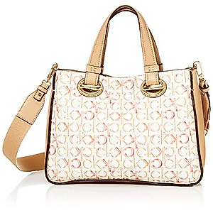 Calvin Klein Lucia Novelty Shopper, Cherub White Multi Painted Linear