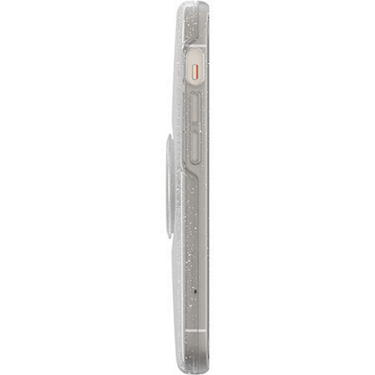 OtterBox + Pop Symmetry Series Clear Case for iPhone 12 Mini, Retail Packaging - Stardust (Silver Flake/Clear) with Stardust Pop