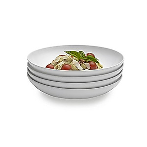 Mikasa Delray Bone China Pasta Bowl, 9-Inch, Set Of 4, White -,220 milliliters
