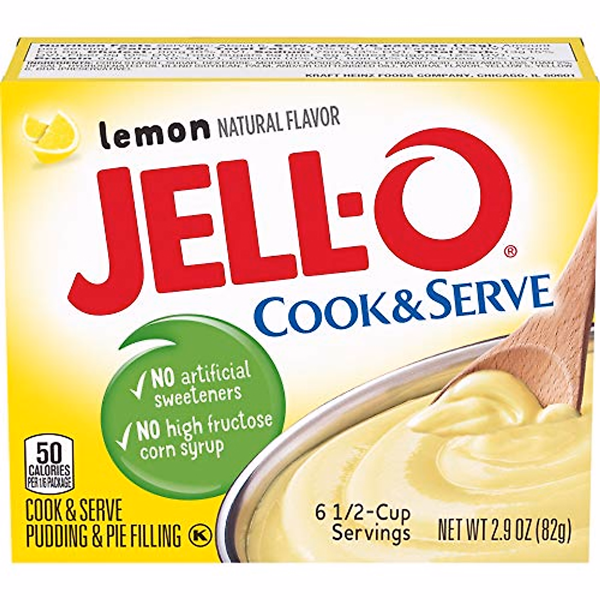 Jell-O, Cook & Serve, Pudding & Pie Filling, Lemon,2.9 Ounce (Pack of 4)