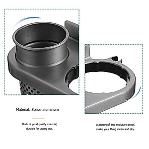 Cabilock 3pcs Wall Straightener Storage Mounted Hanging Brushes Basket Supplies Care Space Bathroom Iron Organizer Flat Mount Dryer Hair Cosmetic Bracket Blow Rack Curling Aluminum Holder