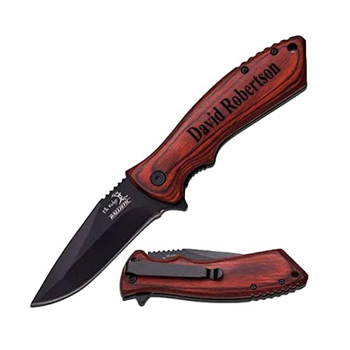 AlphaNumeric Engravers Custom Engraved Knife Personalized (A002PW)