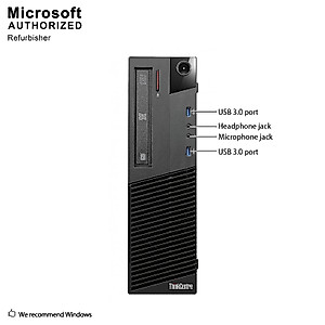 Lenovo ThinkCentre M83 Small Form Business High Performance Desktop Computer PC (Intel Core I5-4570 3.2G,8G RAM DDR3,240GB SSD,DVD-ROM,WIFI, Windows 10 Professional)(Renewed)