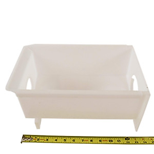 Whirlpool W10850492 OEM SxS Refrigerator Ice Container, White