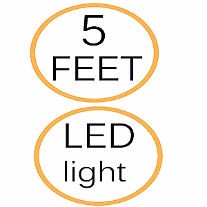 Kitchen Digital Scale DC Power Supply Charger Cord Cable, 5 Feet, with LED Indicator L8