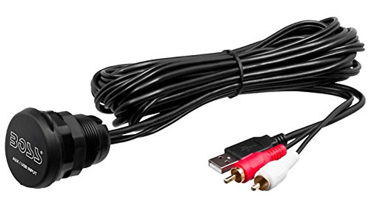 BOSS Audio MUSB35 Universal USB & Aux Interface Mount | Durable ...