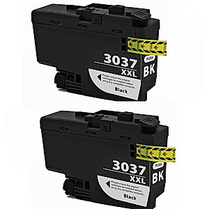 Inkpro Compatible Ink Cartridge for Brother LC3037 LC 3037 for Brother MFC-J5845DW MFC-J5945DW MFC-J6545DW J6945DW (2 Black)