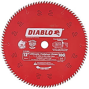 Freud D12100X 100 Tooth Diablo Ultra Fine Circular Saw Blade for Wood and Wood Composites, 12-Inch