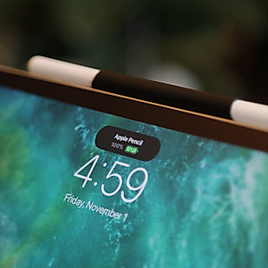 OFA Pencil Holder Case Compatible with Pencil 1st/2nd/Pro, Functional, Foldable, Built-in Magnetics Cover Accessories, Apple Pencil 2nd / Pro Wireless Charging, Fure White