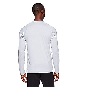 Gaiam Men's Everyday Basic Crew Neck T Shirt - Short Sleeve Yoga & Workout Top - Navy Heather, Small