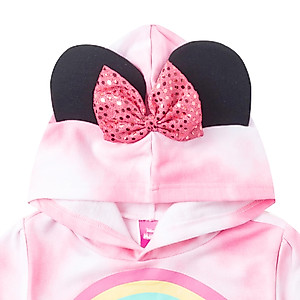 Disney Minnie Mouse Girls Hoodie and Pants Set for Toddler and Little Kids