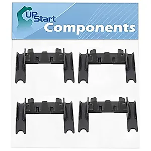 4-Pack W10250160 Dishwasher Rack Adjuster Arm Clip Lock Replacement for KitchenAid KUDE60FXSS2 - Compatible with WPW10250160 Stop Clip
