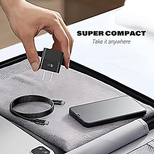 IXTECH USB C Charger, 33W 2 Ports USB Wall GaN Fast Charger Block, Fast Charging Block, Usbc Plug Power Supply, Portable USB C Block Fast Charging Plug, All Phones and Tablets Compatible with 33W