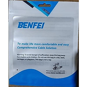 DisplayPort to VGA Adapter, Benfei DP DisplayPort to VGA 6 Feet Cable Male to Male Gold-Plated Cord Compatible for Lenovo, Dell, HP, ASUS and Other Brand