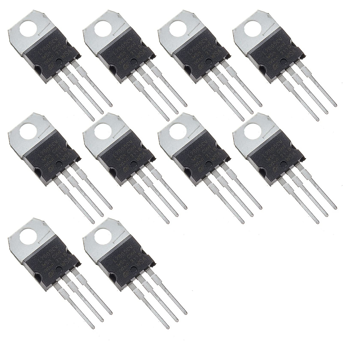 通用 horinker 10pcs L7805CV Three Terminal Positive Voltage Regulator IC 1.5A 5V,TO220.