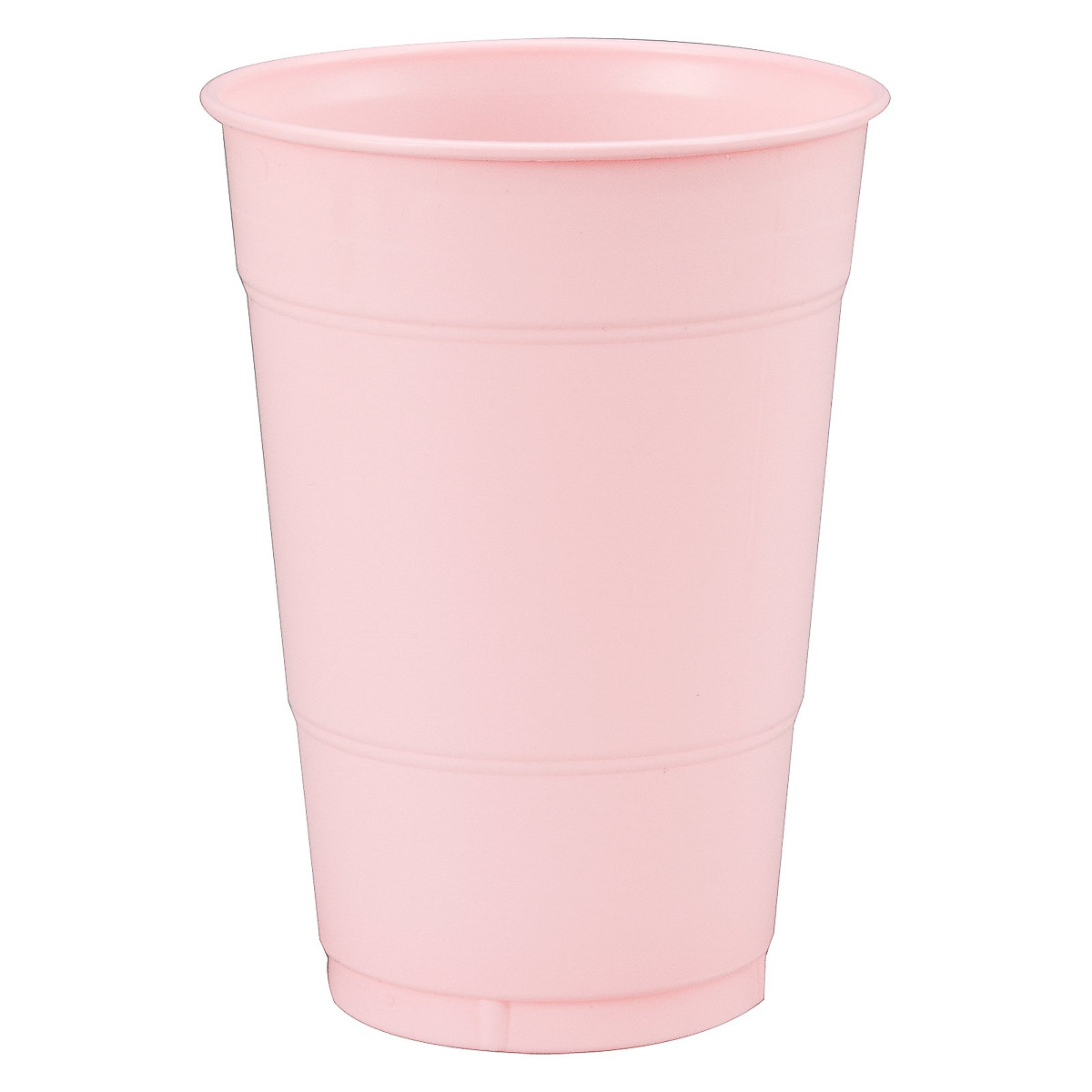 Creative Converting 28158081 Touch of Color Plastic Cups, 16 oz, Classic Pink