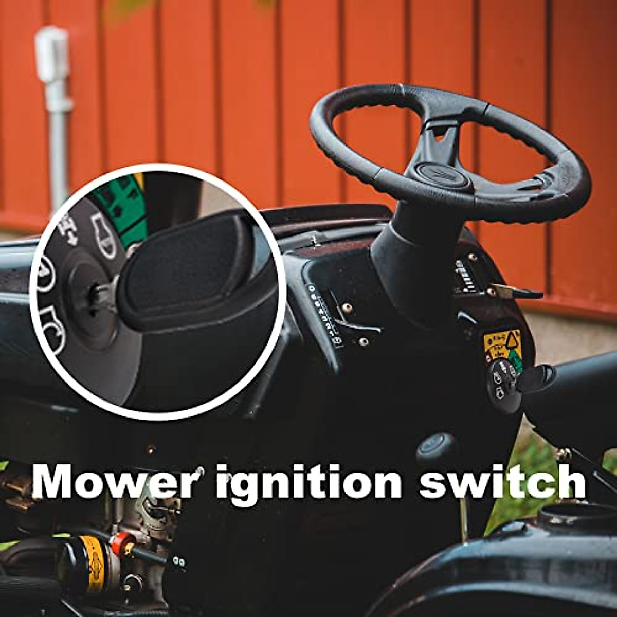 PLQQCY Lawn Mowers Ignition Switch 4 Position with Key for Craftsman, Husqvarna, AYP, Sears, Poulan Pro Riding Lawn Mower Tractor 193350 532193350,6900-49P1,33457,21546319,448017800,725-07527,705064