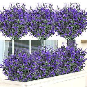 8 Pcs Faux Pampas Grass Decor 38''/97cm Tall Artificial Large Pompas Grass Pompous Floral Fluffy Fake Plants Floor Vase Filler for Kitchen Home Boho Decorations, Purple