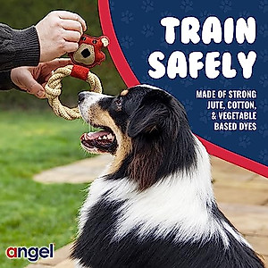Angel Pet Supplies Bear Natural Rope Dog Toy | Handmade & Durable Dog Toys | Interactive & Mental Stimulation | Handmade Puppy Toys and Dog Toys