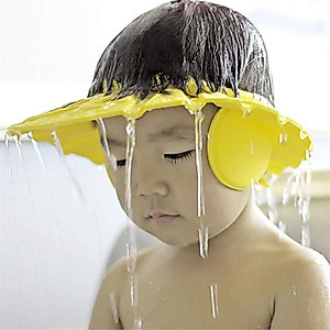 3PCS Baby Shower Cap for Washing Hair, Kids Bathing Hat Protect Baby’s Eye and Ear, Shampoo Shield Visor Guard for Toddler Infant Child 789987