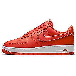 Nike Air Force 1 '07 Men's Shoes (Picante Red/White/Picante Red, us_Footwear_Size_System, Adult, Men, Numeric, Medium, Numeric_7_Point_5)
