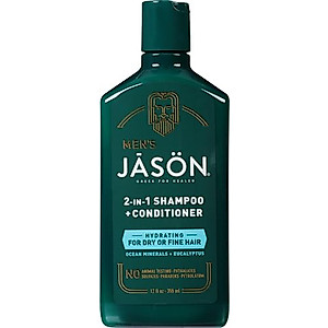 Jason Men's Hydrating 2-in-1 Shampoo and Conditioner, 12 oz