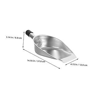 BUTIFULSIC Dustpan Garbage Shovel Ash Shovel Sponge Holder for Kitchen Sink Mini Car Wash Brush Mop Commercial Dustpan Garbage Container Rubbish Handle Ice Scoop for Freezer Stainless Steel