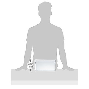 iDesign Box with Handles, Extra Large Plastic Kitchen Organiser Pantry, Fridge Storage Bin for Food, Drinks and Condiments, Clear