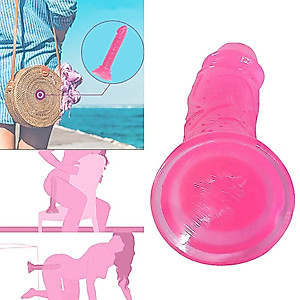 Silicone Waterproof Silicone Double Headed Suction Cup Realistic Classic Dick Wand