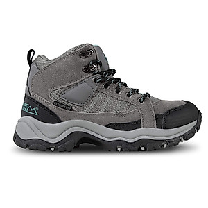 Nord Trail Mt. Hunter Hi II Hiking Boots for Women - Charcoal & Mint Suede - 8.5