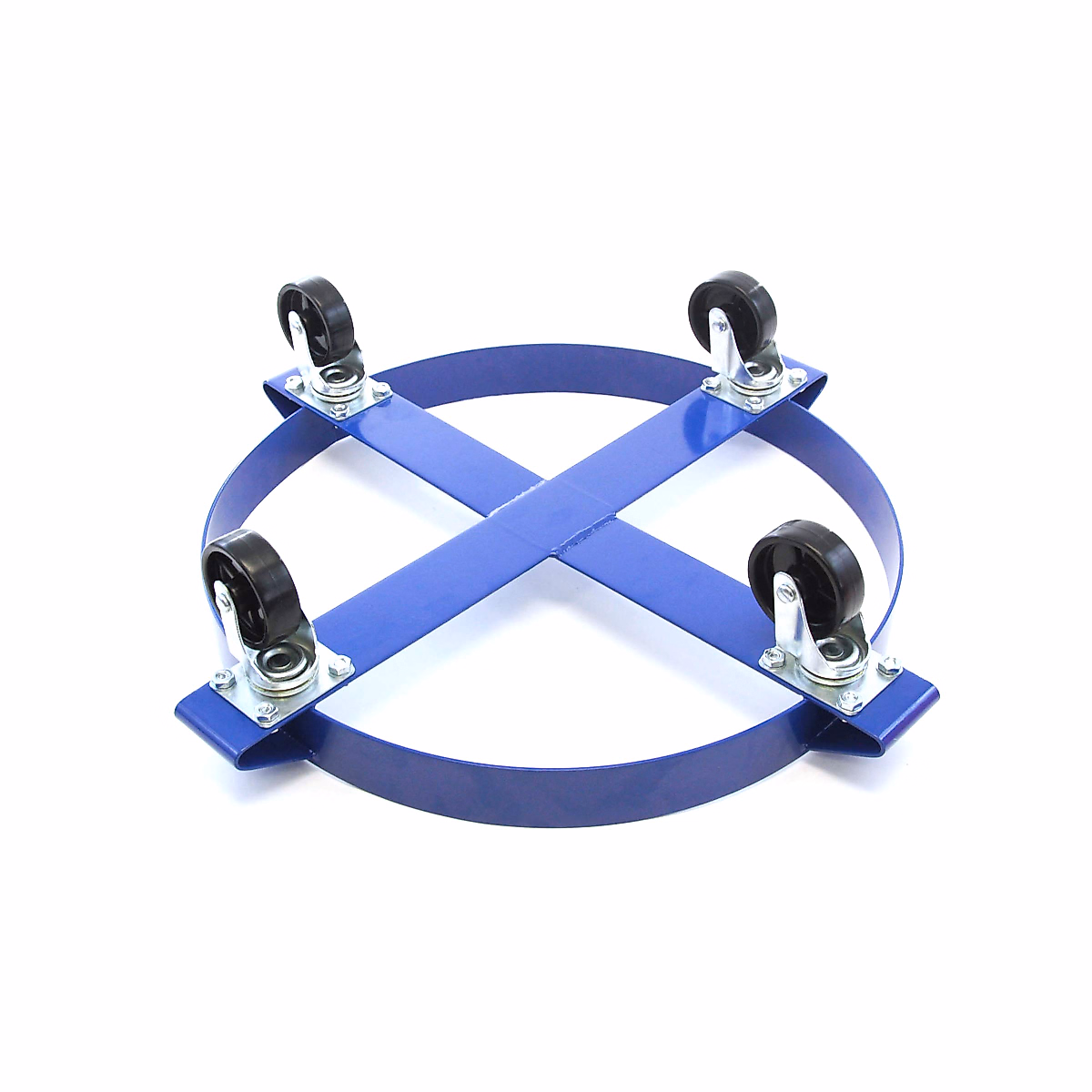 Heavy Duty - Swivel Caster Wheel - Drum Dolly 1000 Pound Capacity - 30 Gallon Steel Frame Non Tipping