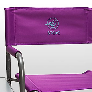 Stoic Fireside Side Table Camp Chair Fuchsia Blue Coral, One Size