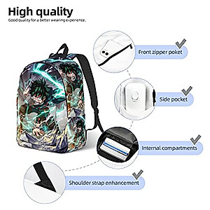 DUOBEY Anime Izuku Midoriya Backpack Laptop Daypack Travel Business Bag Casual Rucksack Fashion Backpacks Small