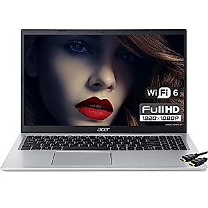 Acer Aspire 5 Slim Laptop, 15.6" Full HD IPS Display, 11th Gen Intel i3-1115G4 Upto 4.1GHz (Beat i5-1035G4), WiFi 6, Amazon Alexa, Windows 11 S(8GB|1TB SSD)