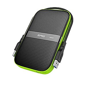 Silicon Power 2 TB External Portable Hard Drive Rugged Armor A60 Shockproof Water-Resistant 2.5-Inch USB 3.0, Military Grade MIL-STD-810G & IPX4, for PC/Mac/Xbox One/Xbox 360/PS4/PS4 Pro/PS4 Black