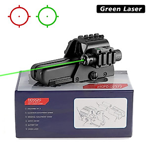 552G Green/Red Dot Sight with Green Laser Holographic Scope Hunting Reflex Sights for 20mm Rail Mount