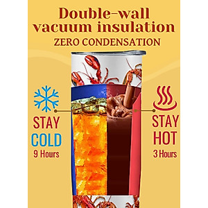 Onebttl Lobster Goods - Lobster Mug & Lovers Present, 20oz Stainless Steel Tumbler, Insulated Gift with Lid