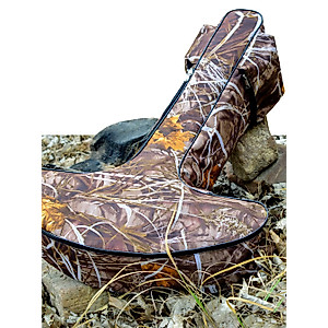 UNISTRENGH Crossbow Soft Case Tactical Archery Cross Bow Bag with Backpack Straps (Reed Camouflage#2, 35.4''L*27.56''W*8.27''D (90X70X21CM))