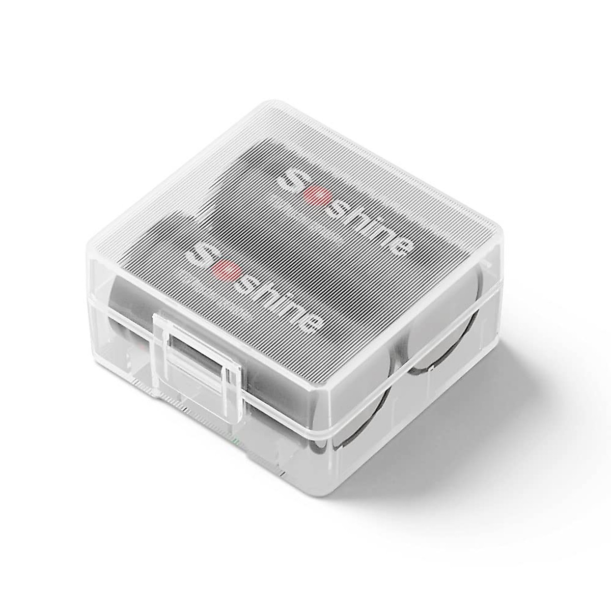 Plastic Battery Hoders for 2 Slots 18350 Battery,18350 Battery Organizer Storage Case 4 Pack