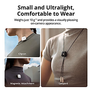 DJI Mic Mini (2 TX + 1 RX + Charging Case), Wireless Microphone for iPhone/Camera/Android, Ultralight, Detail-Rich Audio, 48h Use, Noise Cancelling, Automatic Limiting, Vlog, Streaming