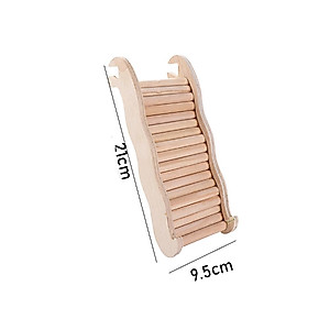 Leadigol Hamster Climbing Toy Wooden Ladder Bridge Squirrel Guinea Pigs Small Animals Ramp Bridge, Long Climbing Wooden Ladder for Hamsters Mice Mouse Gerbils Sugar Glider Rat and Other Small Animals