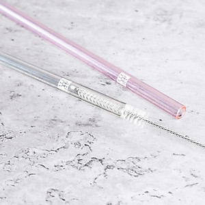 ZWILLING Sorrento 5-pc Bent Glass Straw Set - Clear