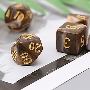 7pcs/Set Sided Dice D4 D6 D8 D10 D12 D20 for RPG Poly Game