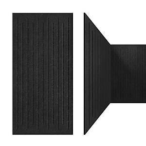 UMIACOUSTICS 3 Packs Large Sound Proof Panels,48 x 24 x 0.4 Inches Flame Retardant Acoustic Panels,Decorative Sound Absorbing Panels in Irregular Slotting for Wall Door.