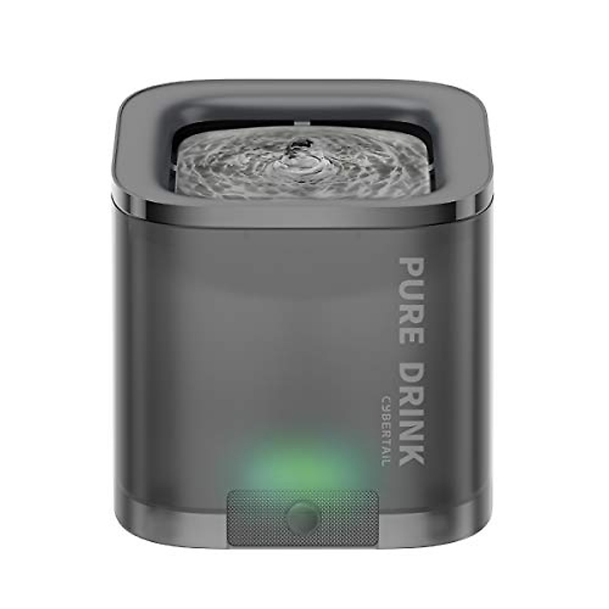 PETKIT CYBERTAIL Cat Water Fountain, 63oz/1.85L Pet Super Quiet Hygienic Auto Power-Off Small Dogs Water Dispenser with Filter, Dual Working Mode, Smart LED Light