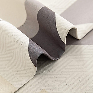 SNLARFOX Geometric Fabric Blackout Curtain, Ombre Blue Cubes Like Print Diamond Polyester Window Curtain Set, 63-Inch Living Room/Home Decor Curtains