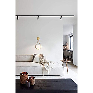 HOLKIRT Mid-Century Globe Wall Sconce Lamp Modern Vanity Wall Light Fixture Brass Finish