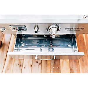 Summerset 'The Oven' Outdoor Built-in or Counter Top Large Capacity Gas Oven with Pizza Stone and Smoker Box, 304 Stainless Steel Construction, Liquid Propane