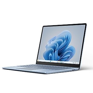 Microsoft Surface Laptop Go 3 (2023) - 12.4" Touchscreen, Thin & Lightweight, Intel Core i5, 8GB RAM, 256GB SSD SSD, with Windows 11, Ice Blue Color Copilot