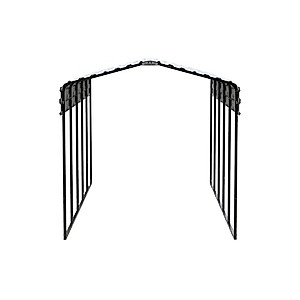 Arrow Carports Galvanized Steel Carport, Compact Car Metal Carport Kit, 10' x 24' x 9', Eggshell